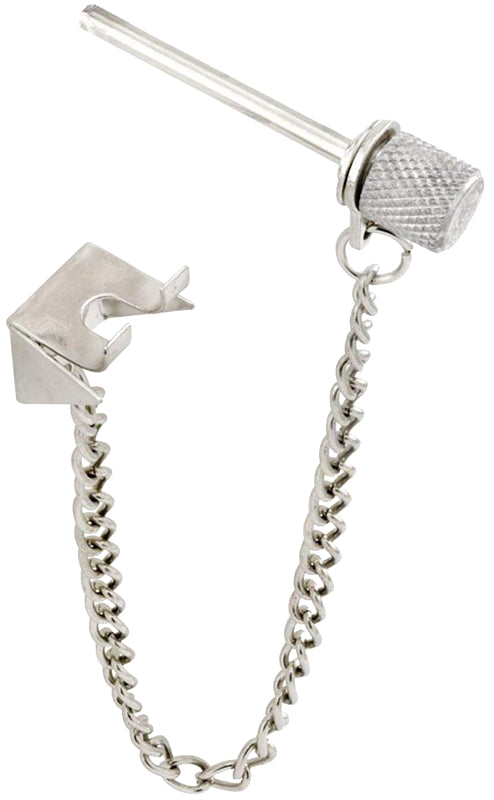 Defender Security U 9857 Window Pin Lock, 1-5/16 in L, Steel, Chrome ...