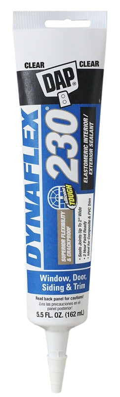 Dynaflex 230 18860 Premium Sealant, Clear, 1 day Curing, 40 to 100 deg ...