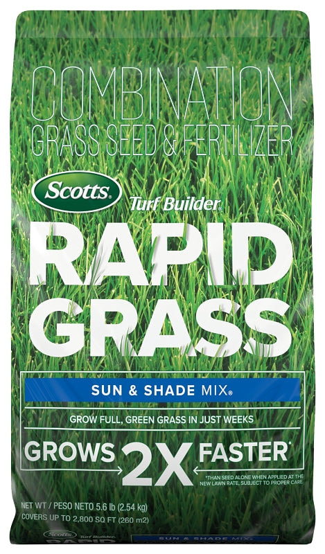 Scotts 18216 Rapid Grass Seed Mix, 16 lb Bag, 8000 sq-ft Coverage Area ...