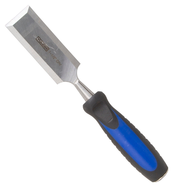 Vulcan JL-CH6 Chisel, 1-1/2 in Tip, 10-1/4 in OAL, CRV Blade, Ergonomi ...