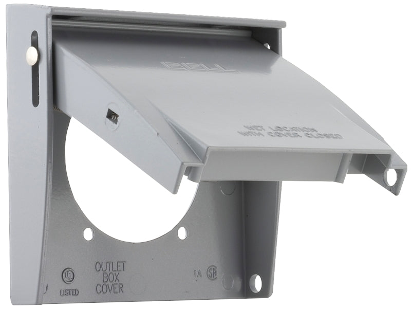 Hubbell 5034-0 Cover, 2-5/8 in Dia, 4-1/2 in L, 4-9/16 in W, Aluminum ...