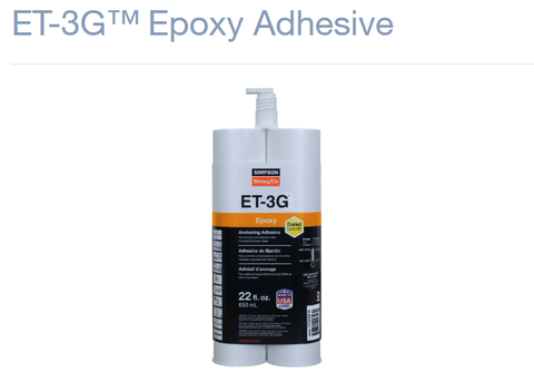 Simpson Strong-Tie ET-3G High-Strength Epoxy Adhesive - Concrete & Mas ...