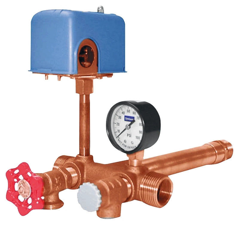 Simmons 709SBTP Tank Tee Package, Tank leg L10 in, female tapping 3/4 ...