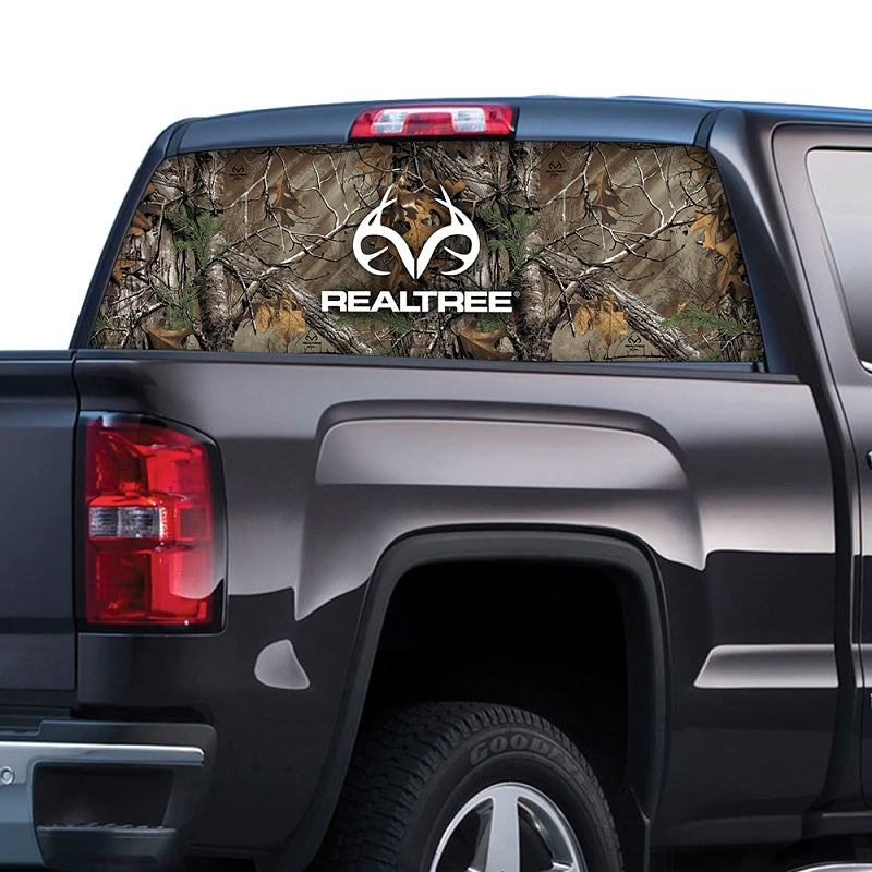 Realtree RT-WF-RL-XT Rear Window Decal, Realtree Logo with Realtree Xt ...