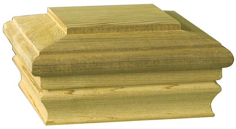 Deckorators 72290 Pressure Treated Post Cap, 5-5/8 in L, 5-5/8 in W, P ...