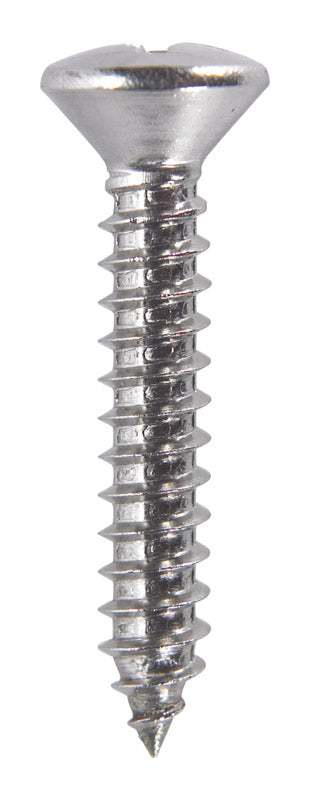 Hillman Oval Head Phillips Drive Sheet Metal Screws Stainless Steel 12 ...