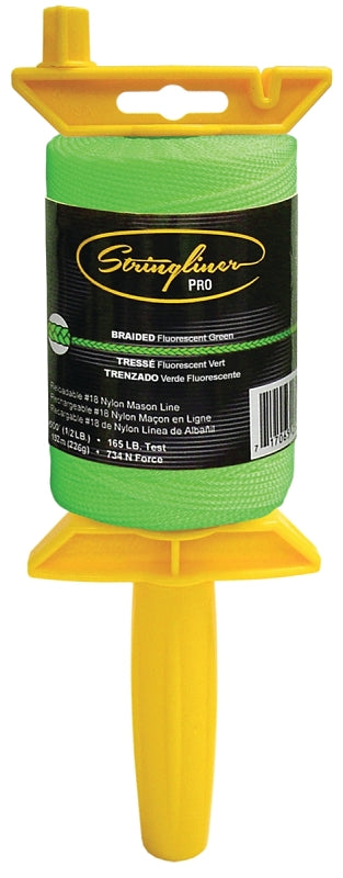Stringliner 25468 Line Reel, 500 ft L Line, Fluorescent Green Line ...