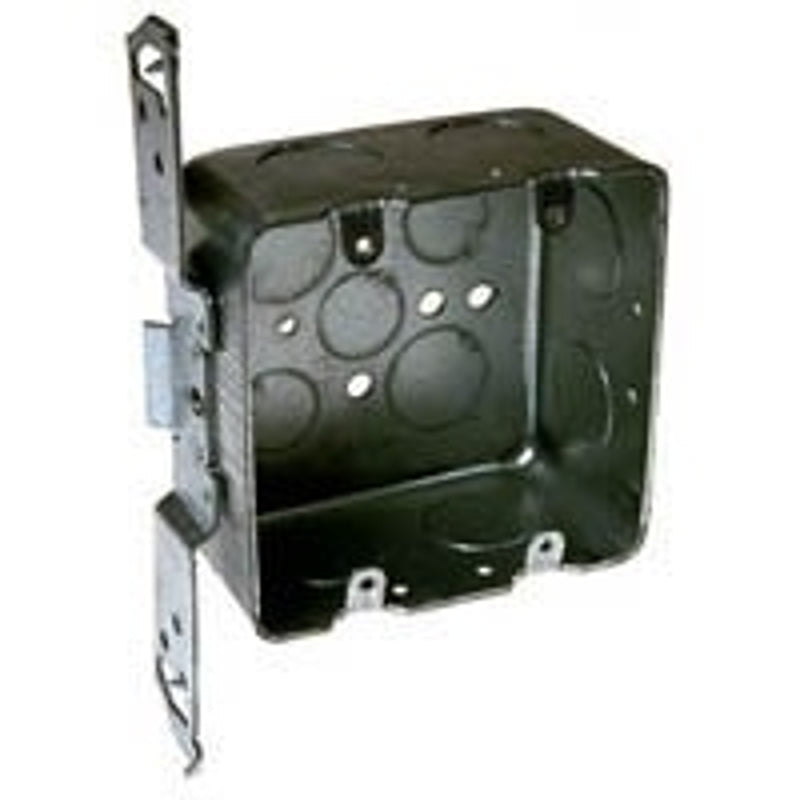 Raco 685 Drawn Box, 2-Gang, 17-Knockout, 1/2, 3/4 in, Steel, Gray, Pre ...