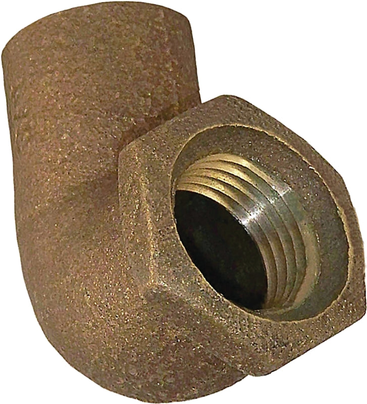Nibco U707-3R-LF Series C00100LC Cast Pipe Elbow, 1/2 x 3/4 in, Sweat ...