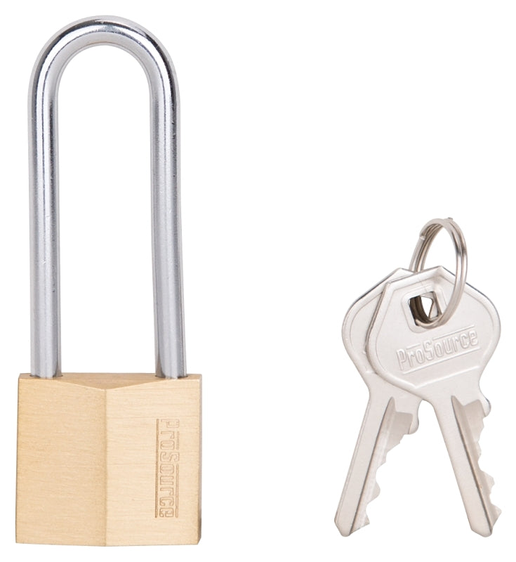 ProSource HD10032 Padlock, Long Shackle, 3/16 in Dia Shackle, 2-1/4 in ...