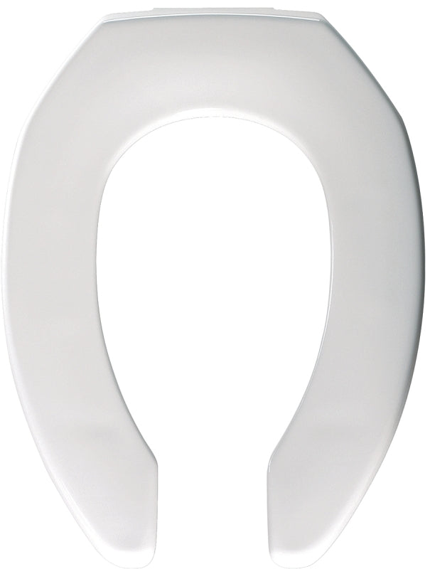 Mayfair 1955CT-000 Toilet Seat, Elongated, Plastic, White – Shell ...