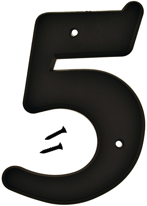 Hy-Ko 30200 Series 30205 House Number, Character: 5, 6 in H Character ...