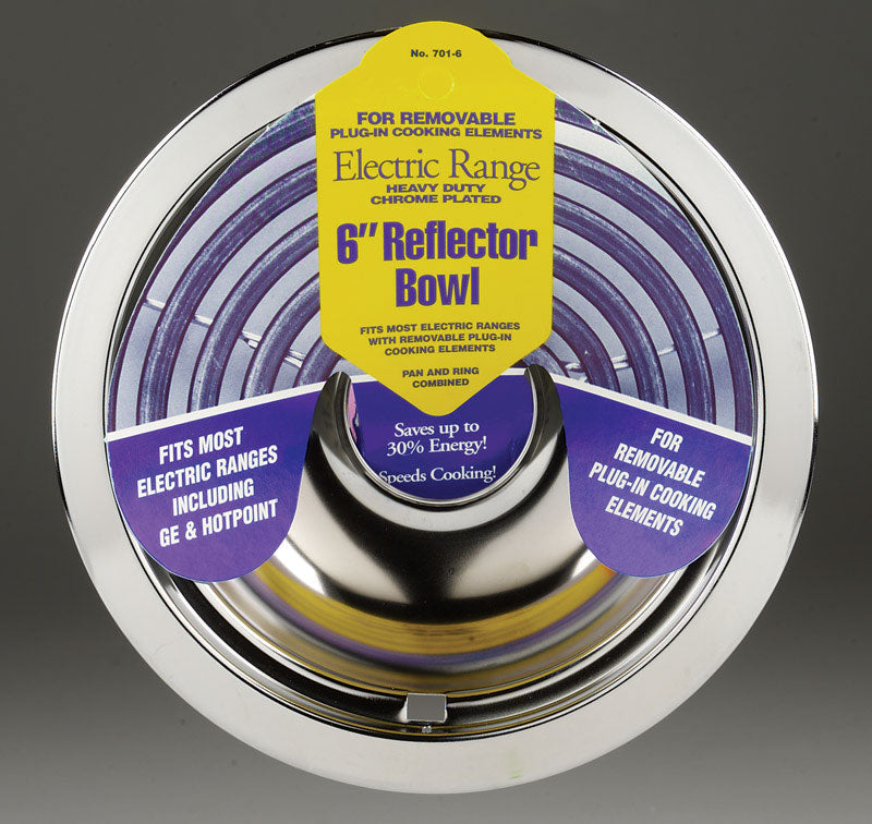 Stanco Chrome-Plated Steel Range Reflector Bowl 6 in. – Shell Lumber ...