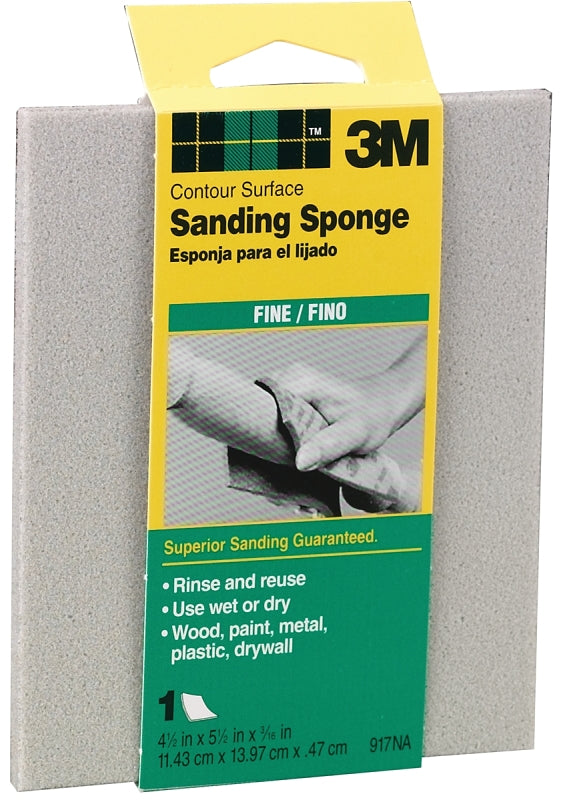 3M 917 Sanding Sponge, 5-1/2 in L, 4-1/2 in W, Fine – Shell Lumber and ...