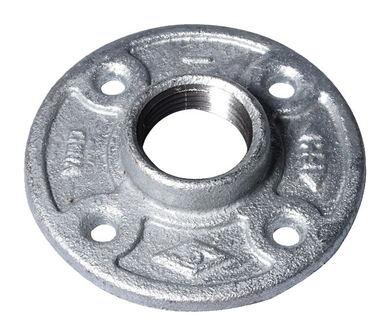ProSource 27-1G Floor Flange, 1 in, 3.8 in Dia Flange, FIP, 4-Bolt Hol ...