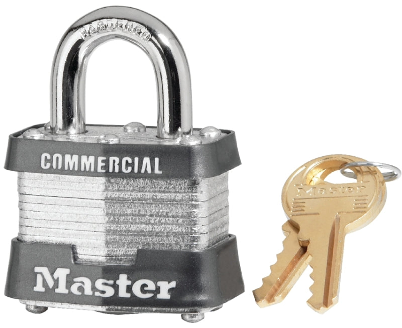 Master Lock 3KA 3447 Padlock, 1-9/16 in W Body, Key No: 3447, Keyed Al ...