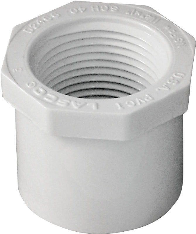 IPEX 435728 Reducing Bushing, 1-1/4 x 1 in, Spigot x FPT, White, SCH 4 ...