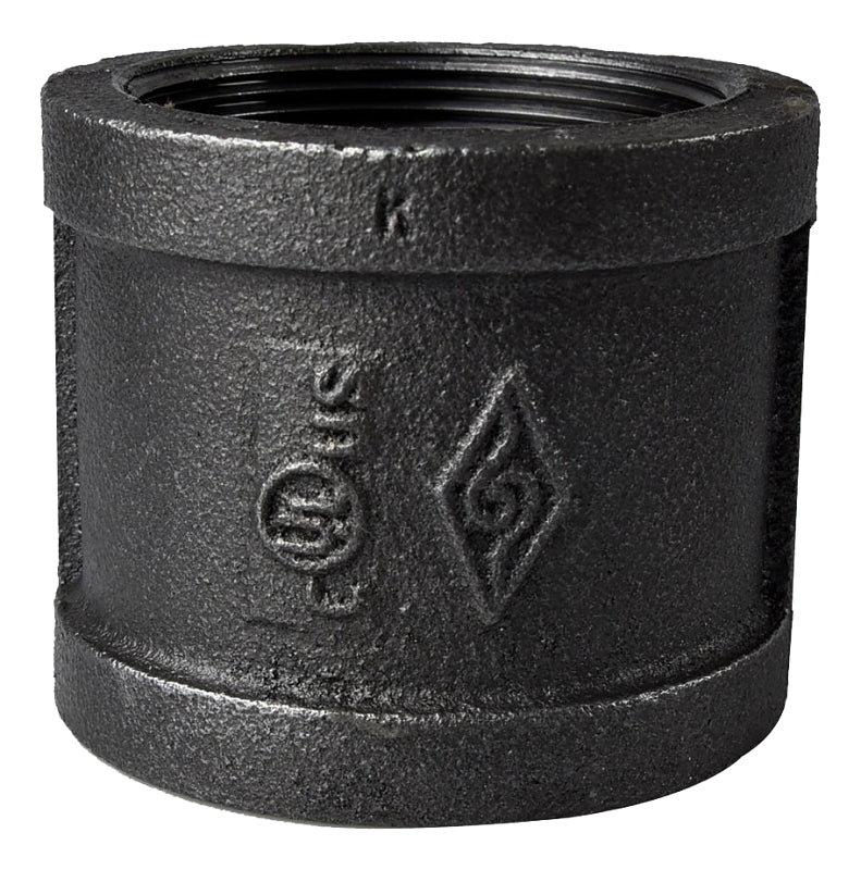 ProSource 21-2B Pipe Coupling, 2 in, Threaded, Steel, SCH 40 Schedule ...