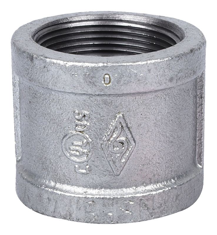 ProSource 21-1 1/2G Pipe Coupling, 1-1/2 in, Threaded, Malleable Steel ...