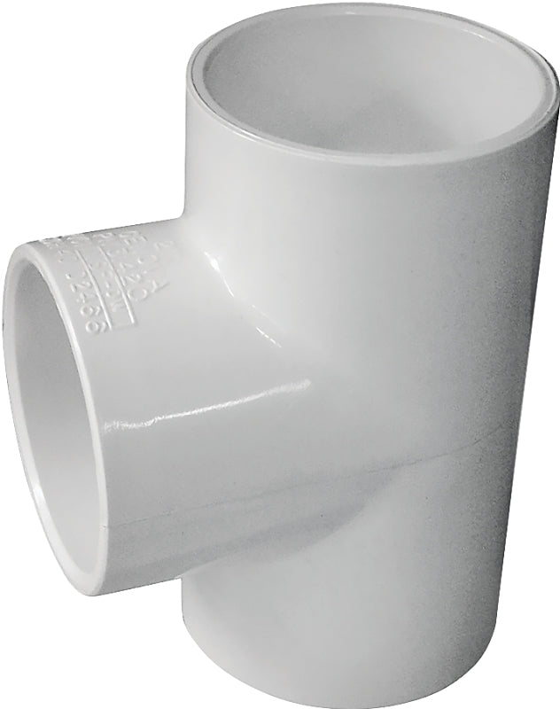 IPEX 435780 Pipe Tee, 2 in, Socket, PVC, White, SCH 40 Schedule, 150 p ...