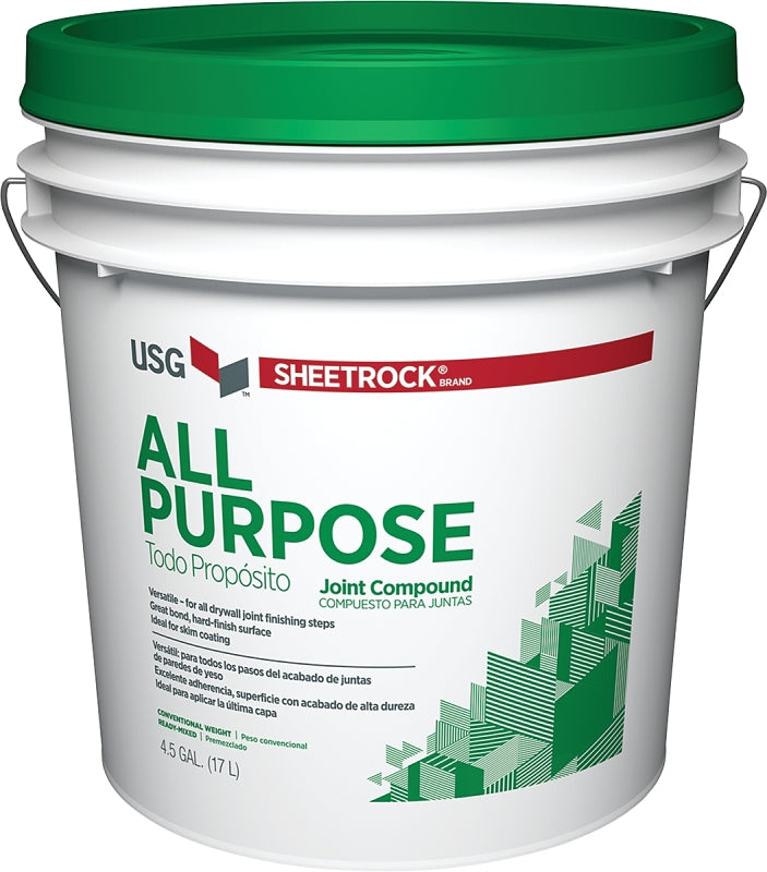 Sheetrock 380501 Joint Compound, Paste, Off-White, 4.5 gal Pail – Shell ...