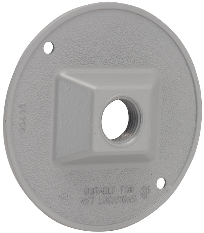 Hubbell 5193-0 Cover, Cluster, Lampholder, 4-1/8 in Dia, 4-1/8 in W, R ...