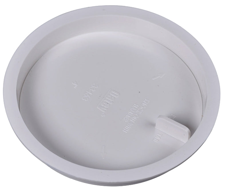 Oatey Knock-Out 39103 Test Cap with Barcode, 4 in Connection, ABS, Whi ...