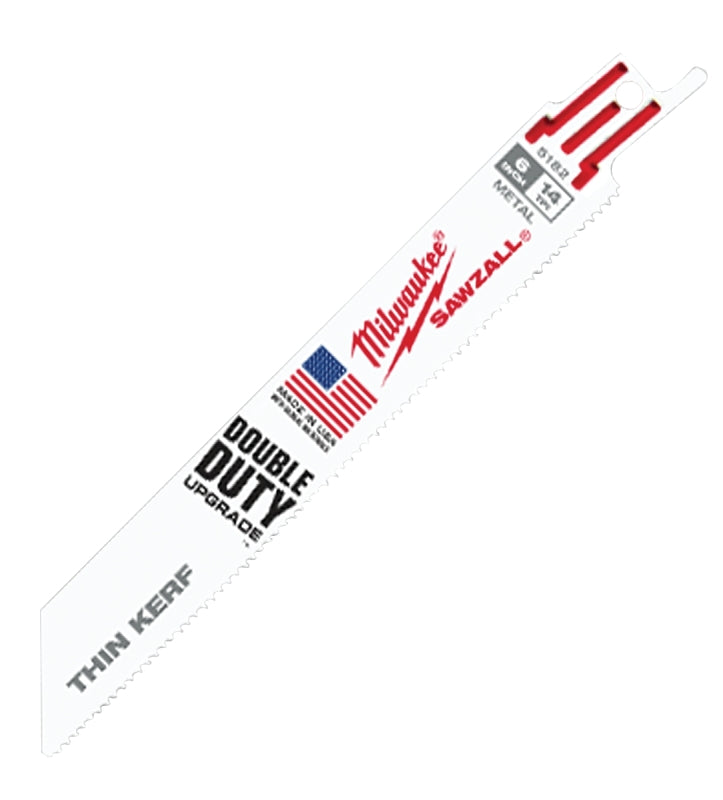 Milwaukee SAWZALL 48-00-5184 Reciprocating Saw Blade, 3/4 in W, 6 in L ...