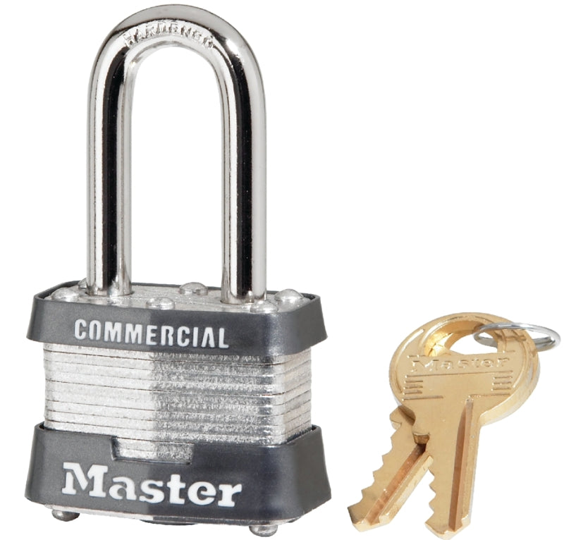 Master Lock 3KALF3210 Padlock, Keyed Alike Key, Open Shackle, 9/32 in ...