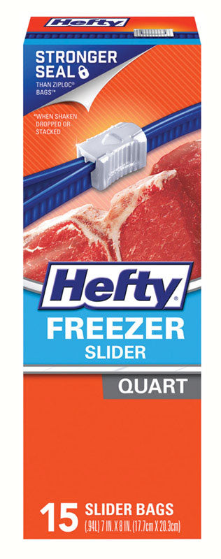 Hefty 1 qt. Freezer Slider Bag 15 pk – Shell Lumber and Hardware