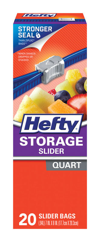 Hefty 1 qt. Storage Slider Bag 20 pk – Shell Lumber and Hardware