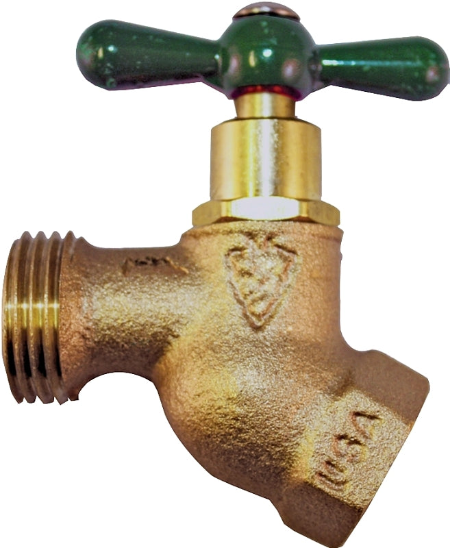 Arrowhead Brass 353LF Hose Bibb, 3/4 x 3/4 in Connection, FIP x Hose ...
