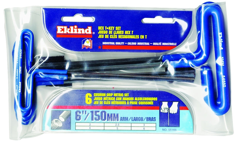Eklind 55166 Hex T-Key Set, 6-Piece, Steel, Black – Shell Lumber and ...