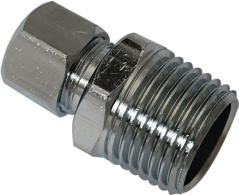 Plumb Pak PP74PCLF Straight Adapter, 1/2 x 3/8 in, MIP x Compression ...