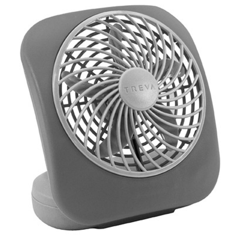 O2 Cool Personal Fan 6.9 in. H x 3.9 in. W x 5 in. Dia. 2 speed Batter ...