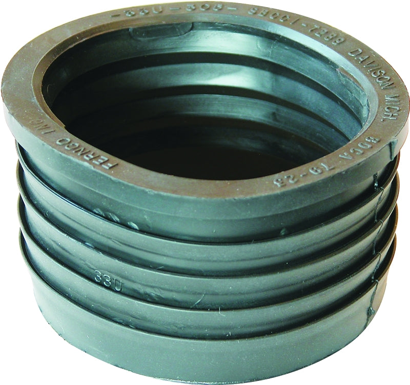 Fernco P33U-305 Donut, 3 in, SV x Hub, SCH 40 Schedule, 4.3 psi Pressu ...