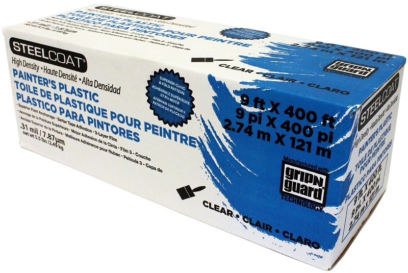 Steelcoat FG-P9941-06D High-Density Painter's Masking Film, 400 ft L ...