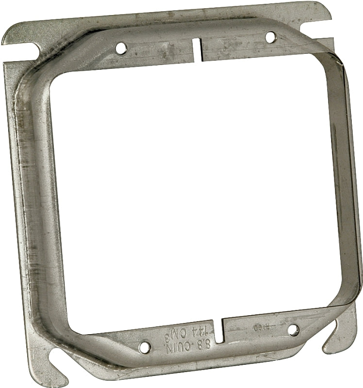 Raco 8779 Box Cover, 3/4 in L, 4 in W, Square, 2-Gang, Steel, Gray ...
