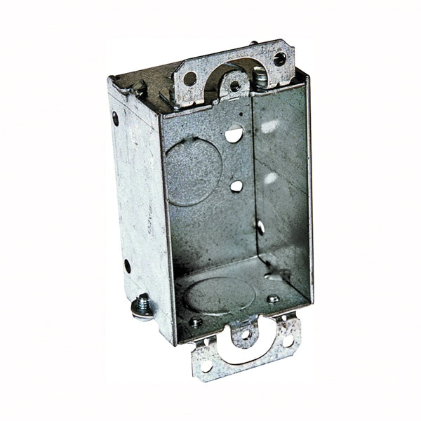 Raco 3 in. H Rectangle 1 Gang Switch Box 1/2 in. Gray Steel – Shell ...