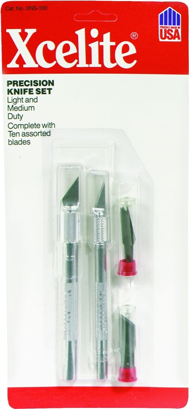 Xcelite XNS100 Hobby Knife Set, 5-13/16, 5-3/4 in L Blade – Shell ...