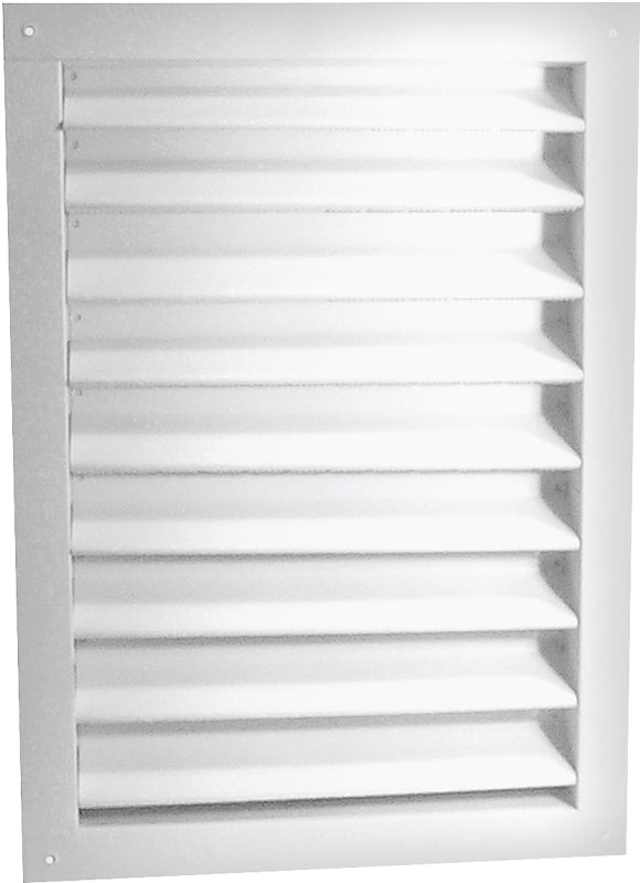 Master Flow DA1824W Dual Louver, 26-3/8 in L, 20-1/2 in W, Aluminum, W ...