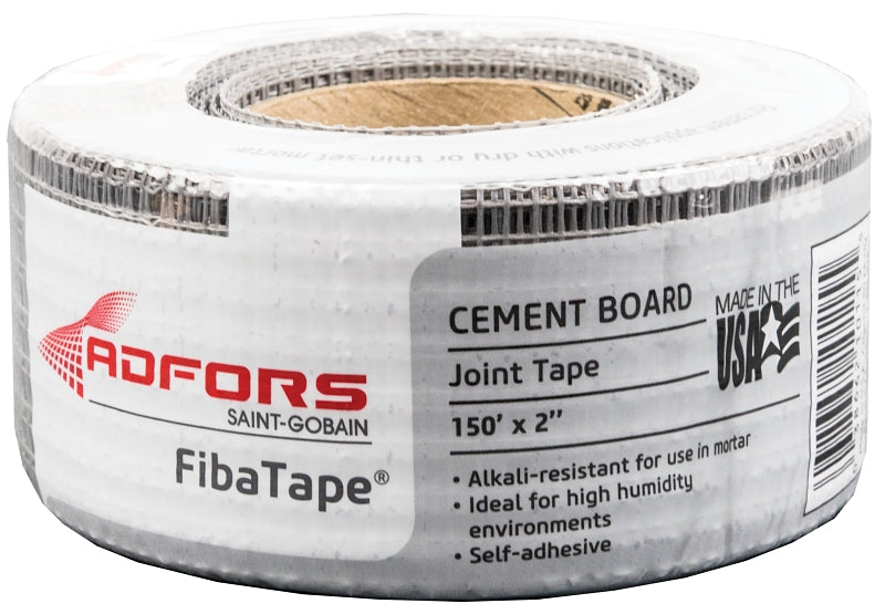Adfors FDW8436-U Cement Board Tape Wrap, 150 ft L, 2 in W, Gray – Shell ...