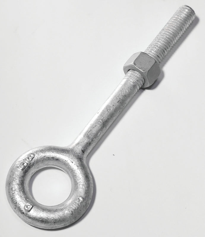 Baron 24-5/8X8 Eye Bolt, 5/8 in Thread, 3 in L Thread, 1-1/4 in ID x 2 ...