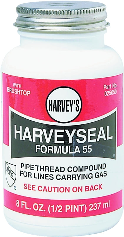 Harvey 25050 Pipe Thread Compound, 8 fl-oz Jar, Liquid, Paste, Yellow ...