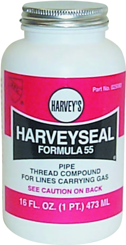 Harvey 25080 Pipe Thread Compound, 16 fl-oz Jar, Liquid, Paste, Yellow ...