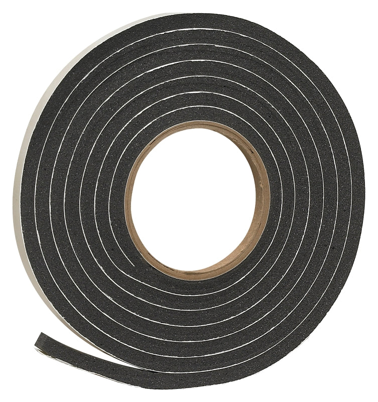 Frost King R538H Foam Tape, 3/8 in W, 10 ft L, 5/16 in Thick, Rubber ...