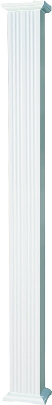 AFCO 80608 Column, 8 ft H, Square, Aluminum, White – Shell Lumber and ...