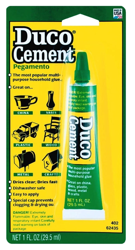 Devcon 62435 Household Cement, Liquid, Solvent, Clear, 1 oz Tube ...