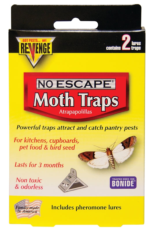 Bonide REVENGE 124 Moth Traps, Solid, Mild, Clear/Light Yellow – Shell ...