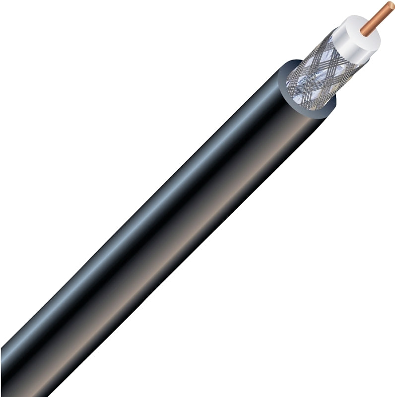 Southwire 56918241 Coaxial Cable, Black Sheath, 500 ft L – Shell Lumber ...